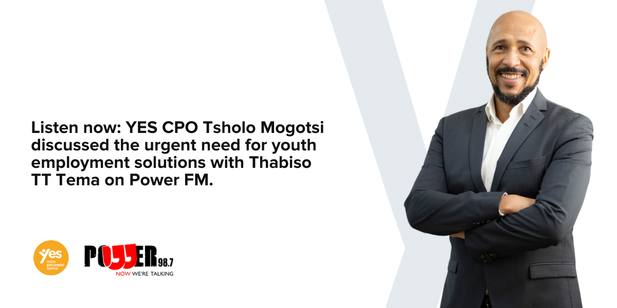 Listen now: YES CPO Tsholo Mogotsi discussed the urgent need for short ...